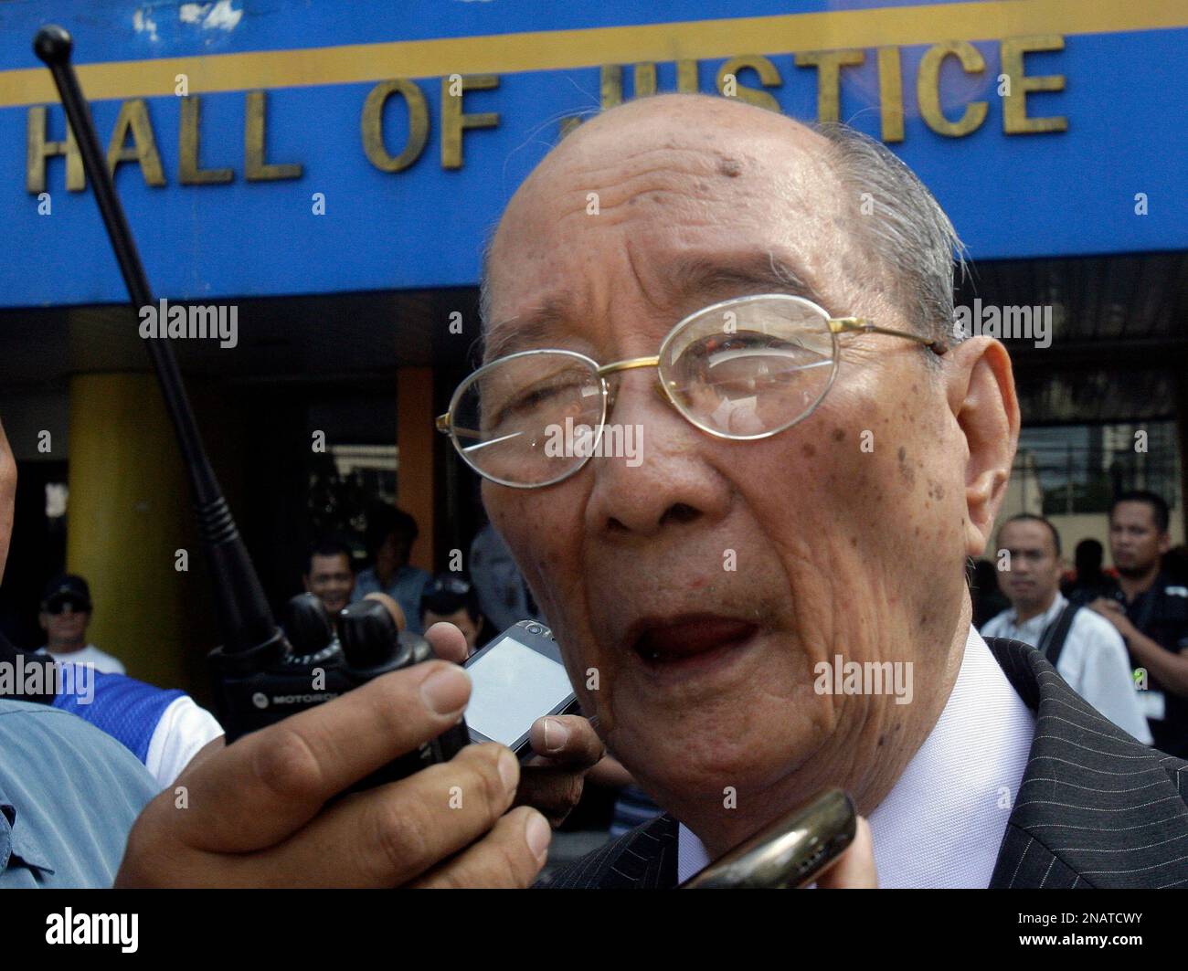 Lawyer Jose Flaminiano, one of the counsel for former President Gloria ...