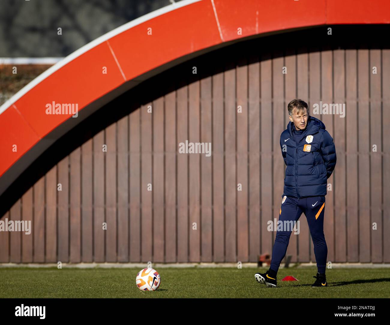 AMSTERDAM - National coach Andries Jonker during a training session for ...