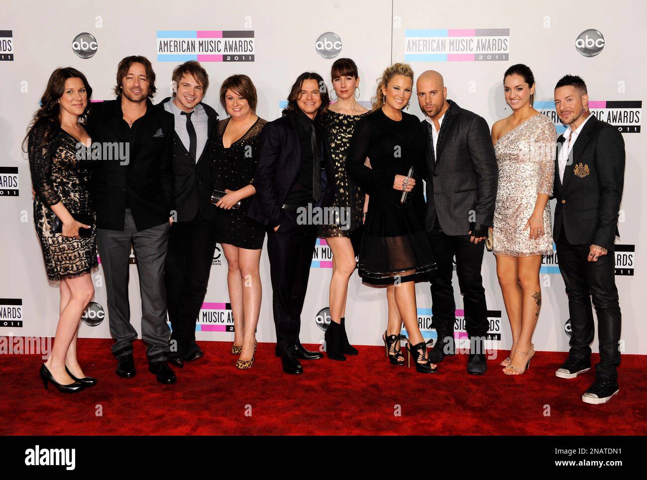 Members of Daughtry and guests arrive at the 39th Annual American Music ...