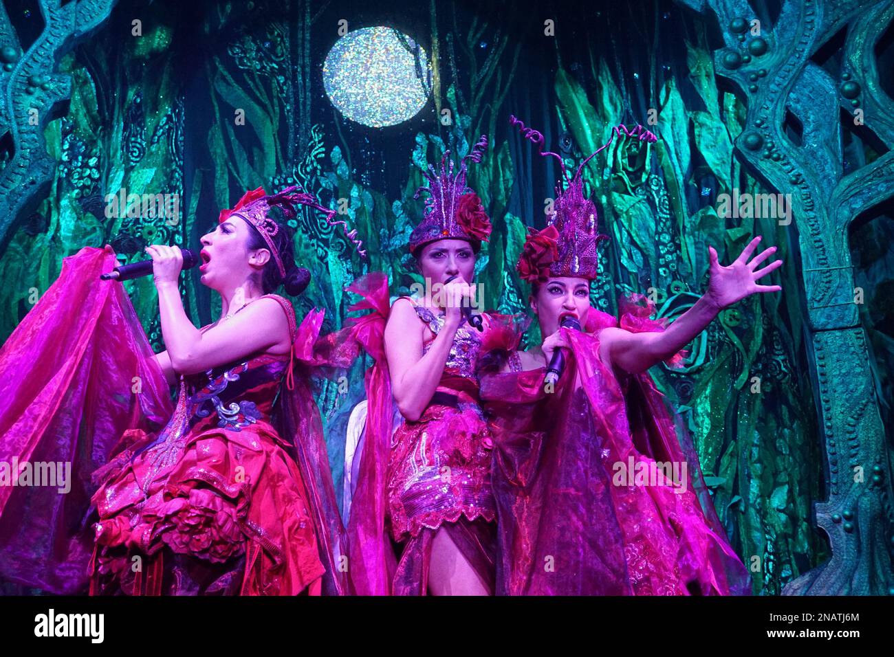 Venice, Italy, early 13 February 2023. Artists perform during the ...