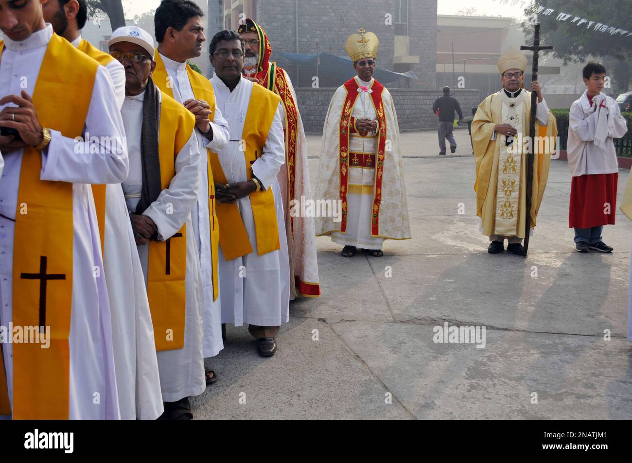Archbishop of Delhi Vincent Concessao, second right, and Indian ...
