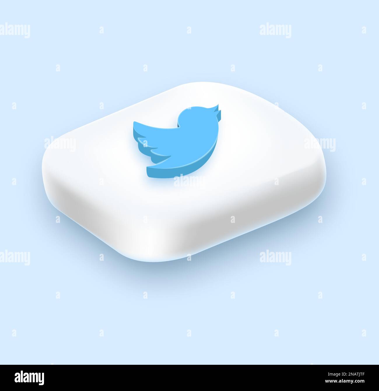 New Message Concept 3d Vector Mobile Application Icon With Notification Stock Vector Image