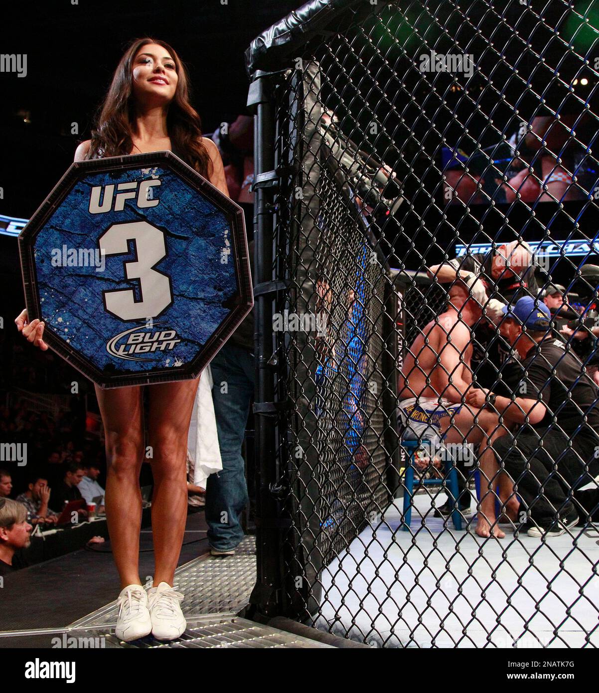 UFC Ring Card Girl Arianny Celeste is shown during a UFC 139 Mixed ...