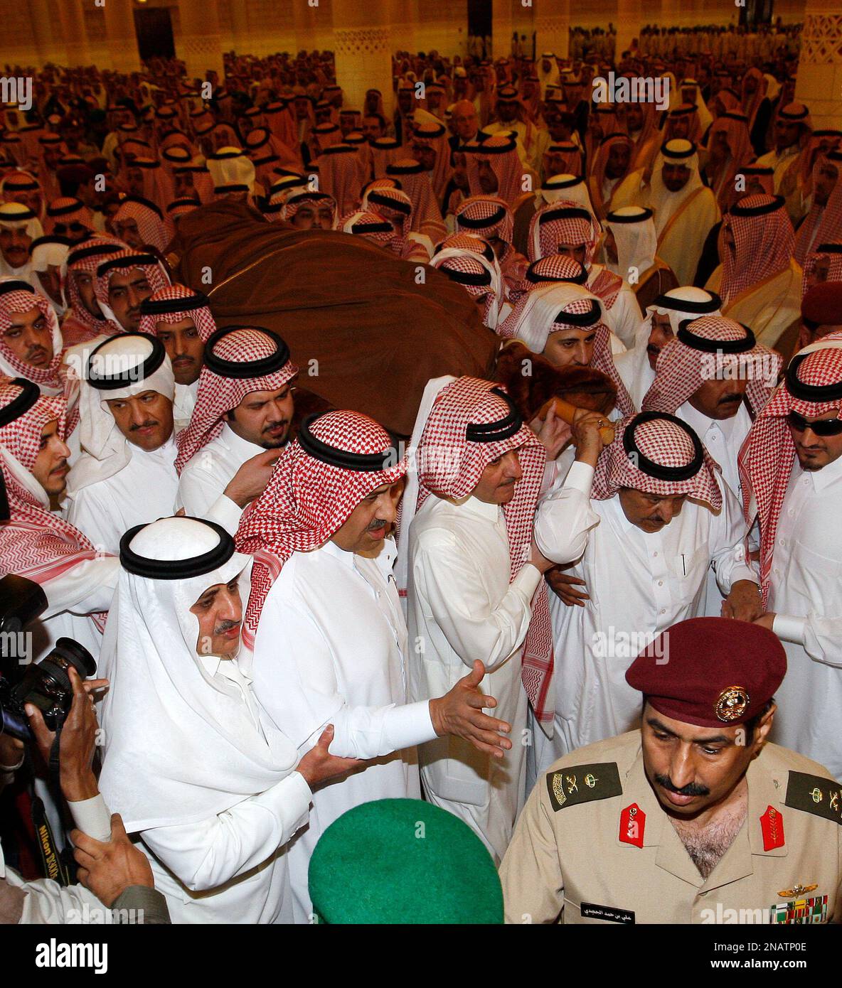 Saudi Interior Minister Prince Nayef bin Abdul-Aziz Al Saud, center ...