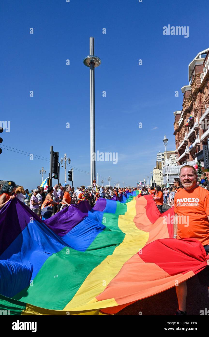 Brighton City, Brighton, East Sussex, UK on August 06 2022 The ...