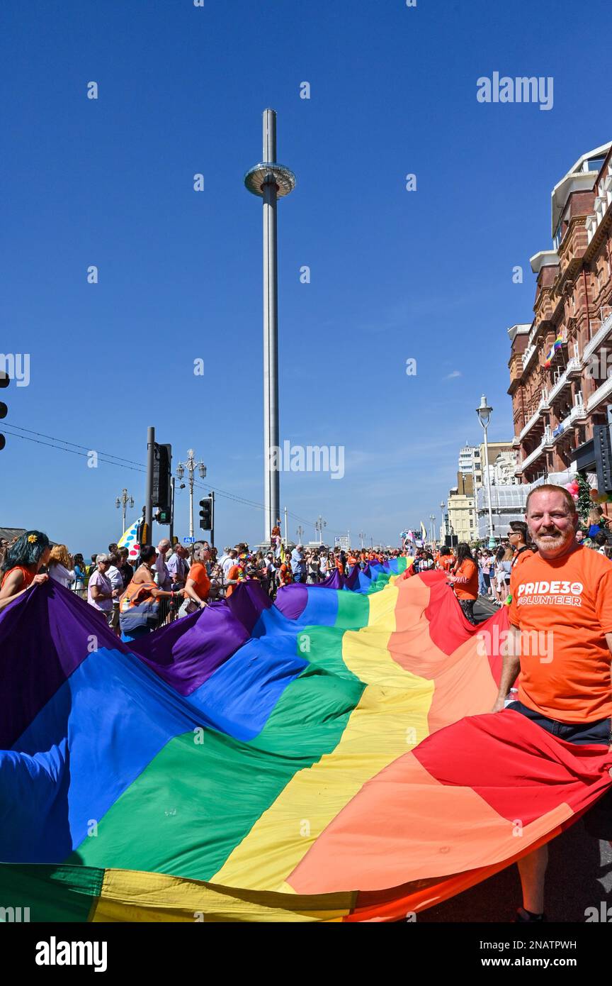 Brighton City, Brighton, East Sussex, UK on August 06 2022 The ...