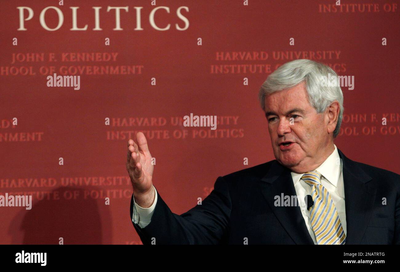 Republican presidential candidate Newt Gingrich, former House Speaker ...