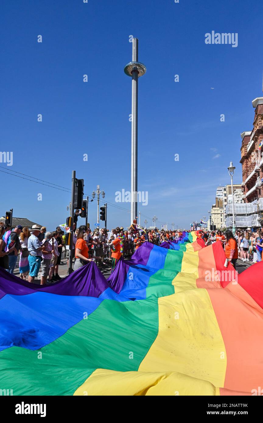 Brighton City, Brighton, East Sussex, UK on August 06 2022 The ...
