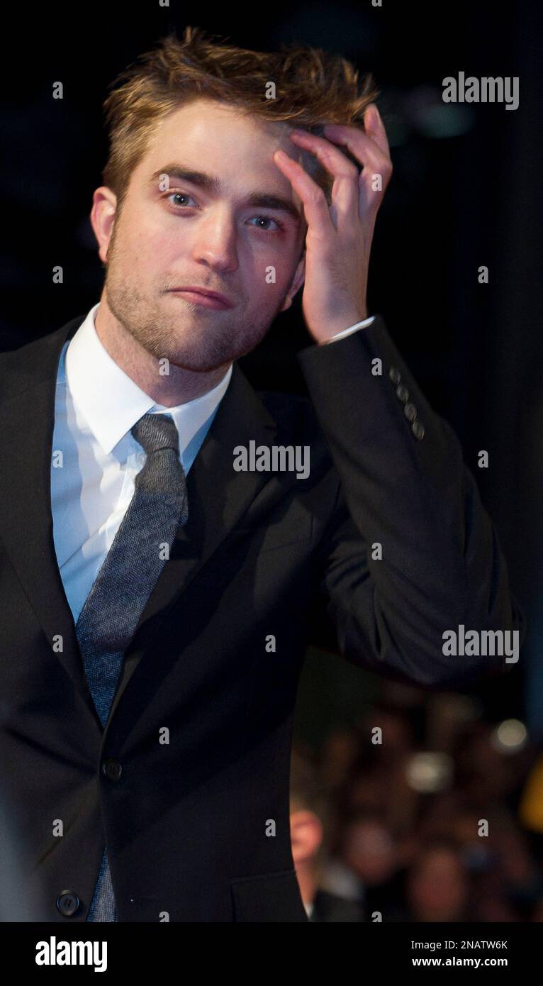 British actor Robert Pattinson arrives at a film premiere of 'Twilight ...