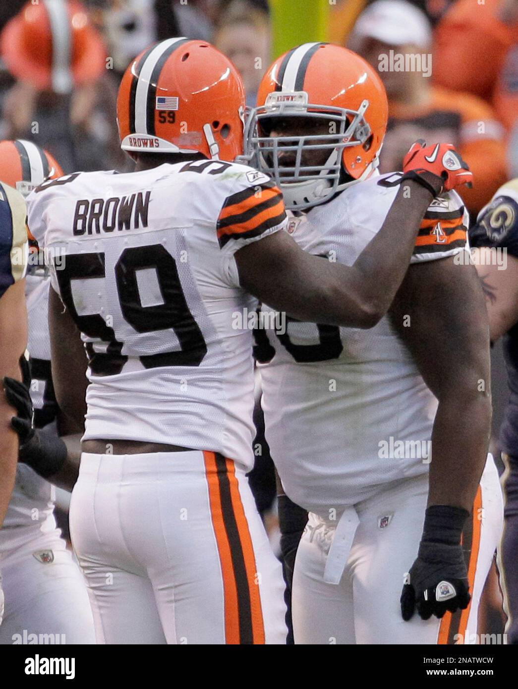 FILE - In this Nov. 13, 2011 file photo, Cleveland Browns defensive ...