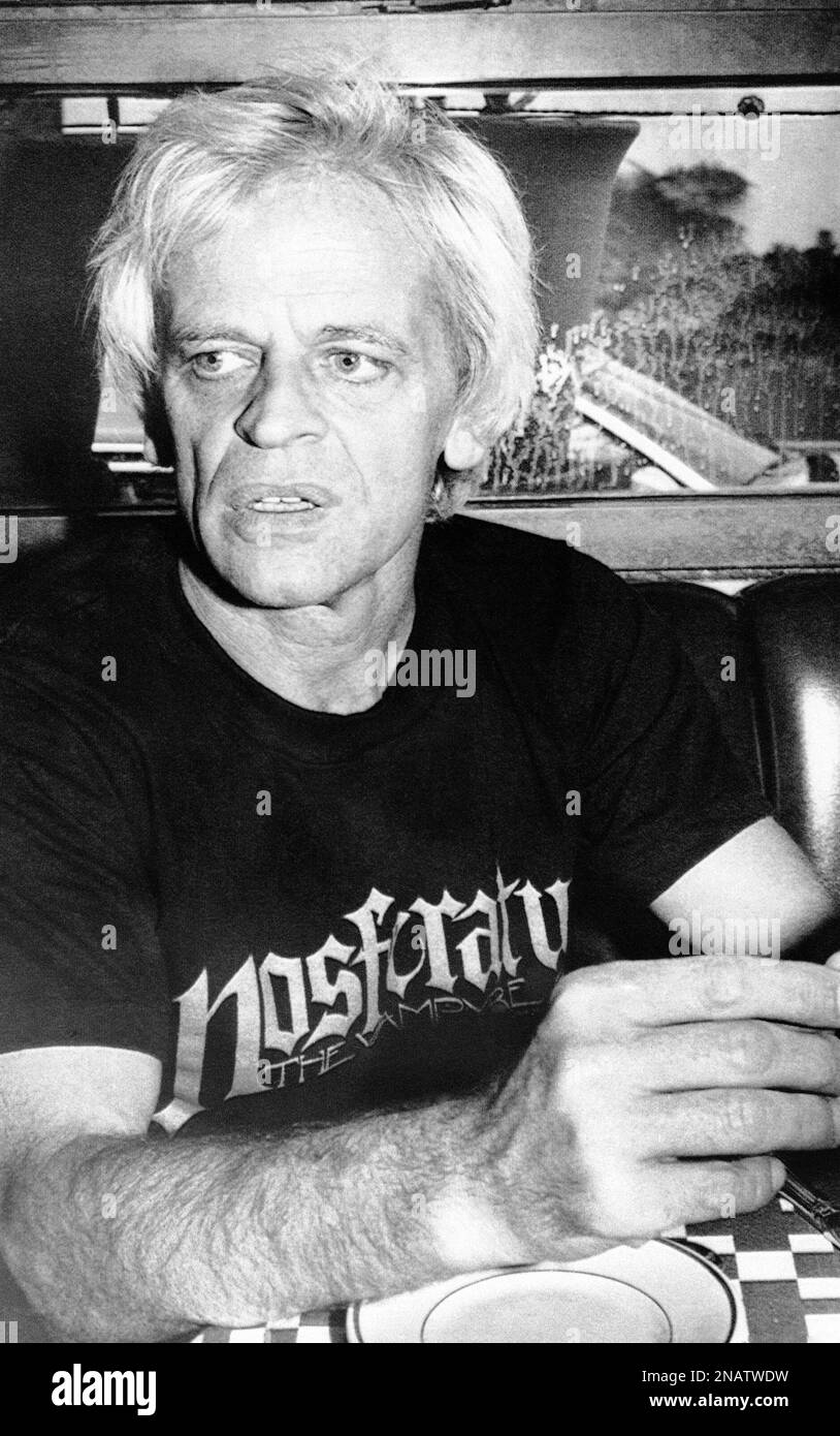 German actor Klaus Kinski, who is going to play Count Dracula in the ...