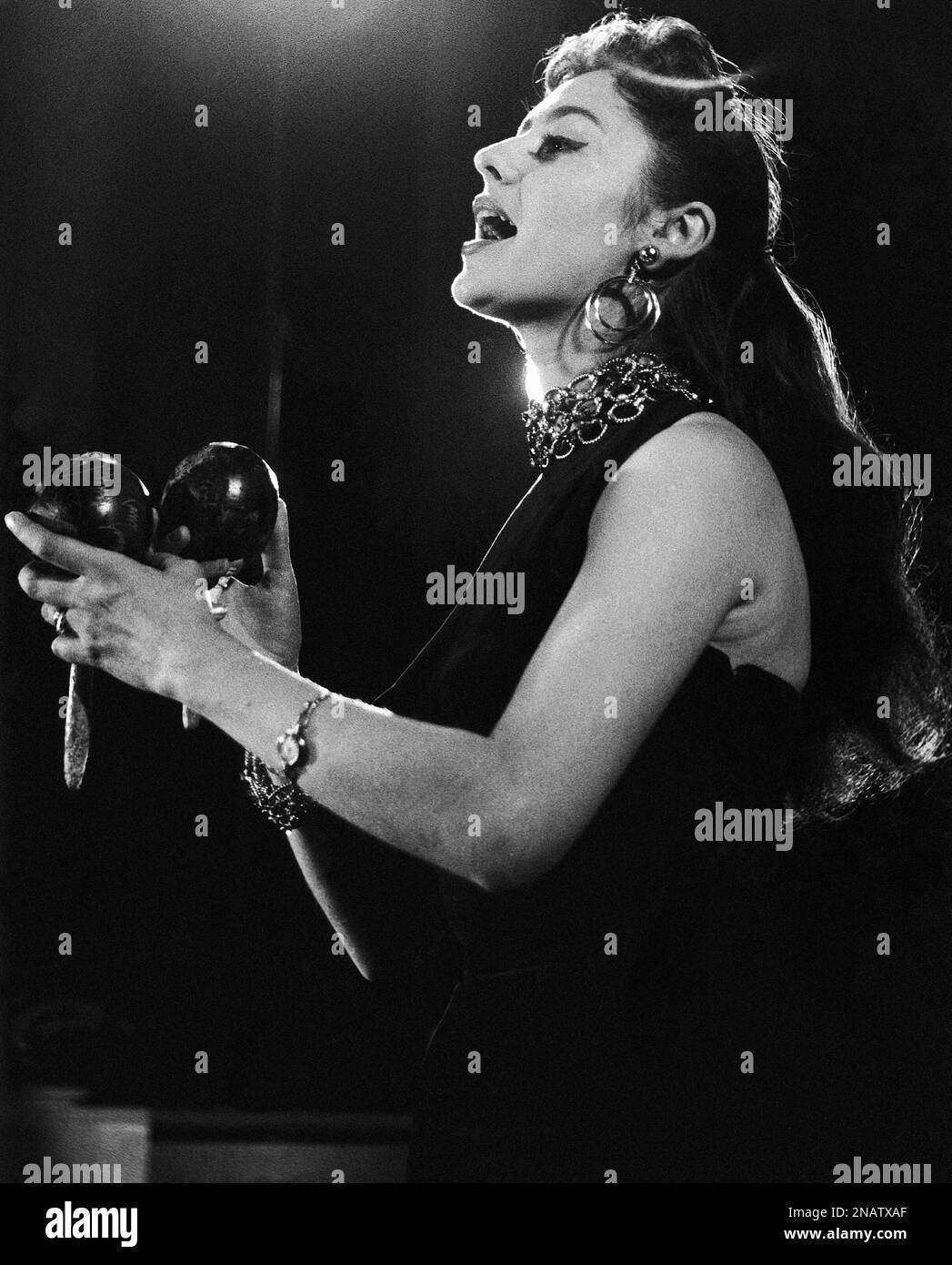 French-born Italian singer, dancer and actress Caterina Valente climbed ...