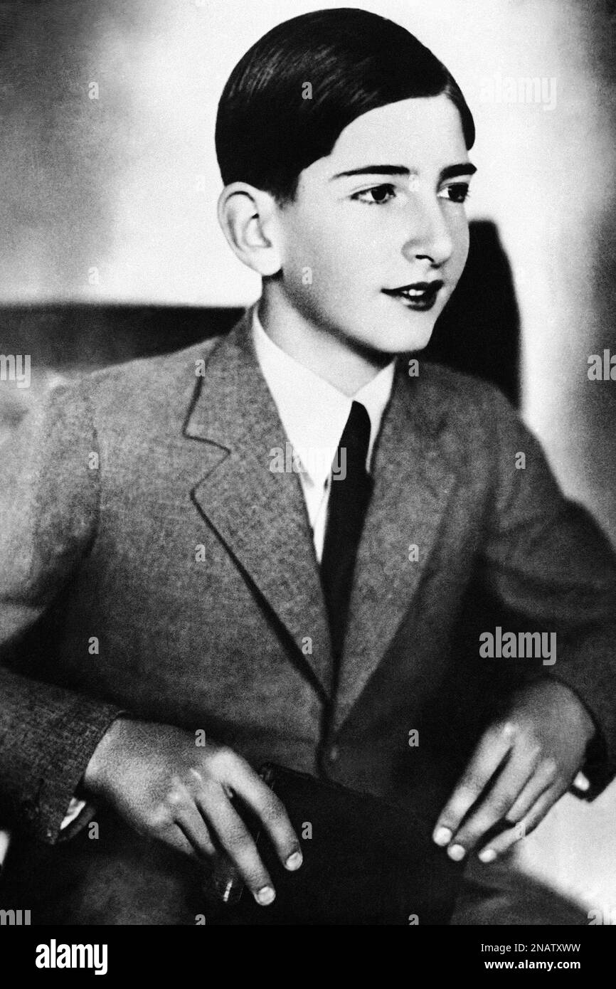 Portrait of King Peter II, 14-years-old King of Yugoslavia shown on Aug ...