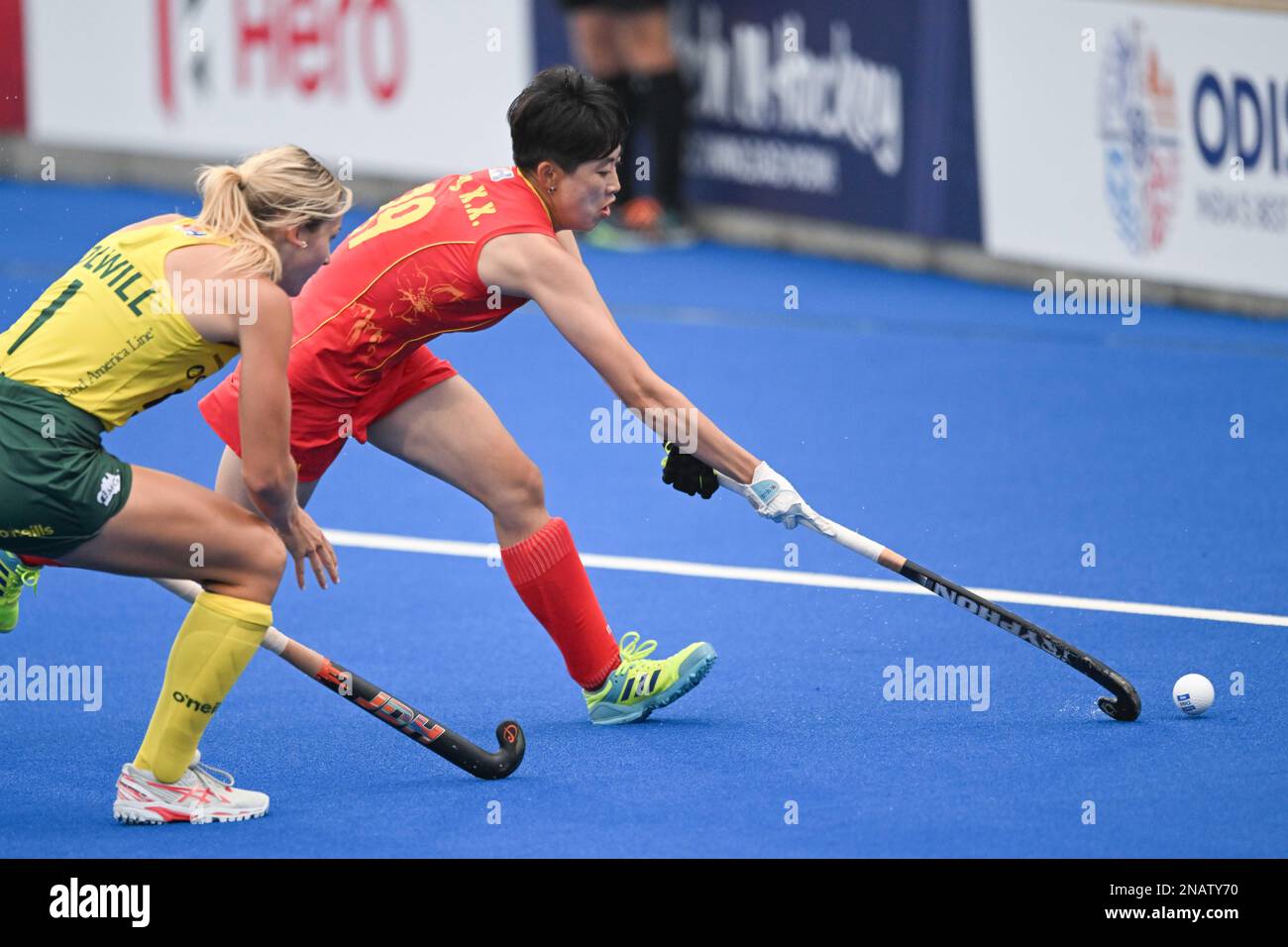 Sydney, Australia. 13th Feb, 2023. Claire Colwill (L) of Australia ...