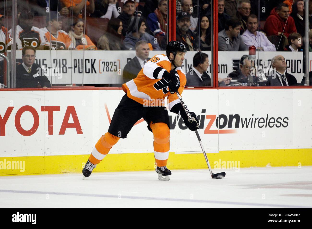 Philadelphia Flyers' Andreas Lilja during an NHL hockey game against ...
