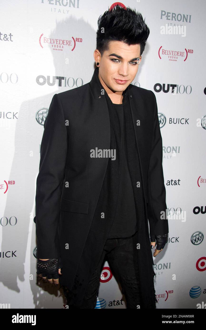 Singer and "American Idol" runner-up, Adam Lambert attends Out magazine ...