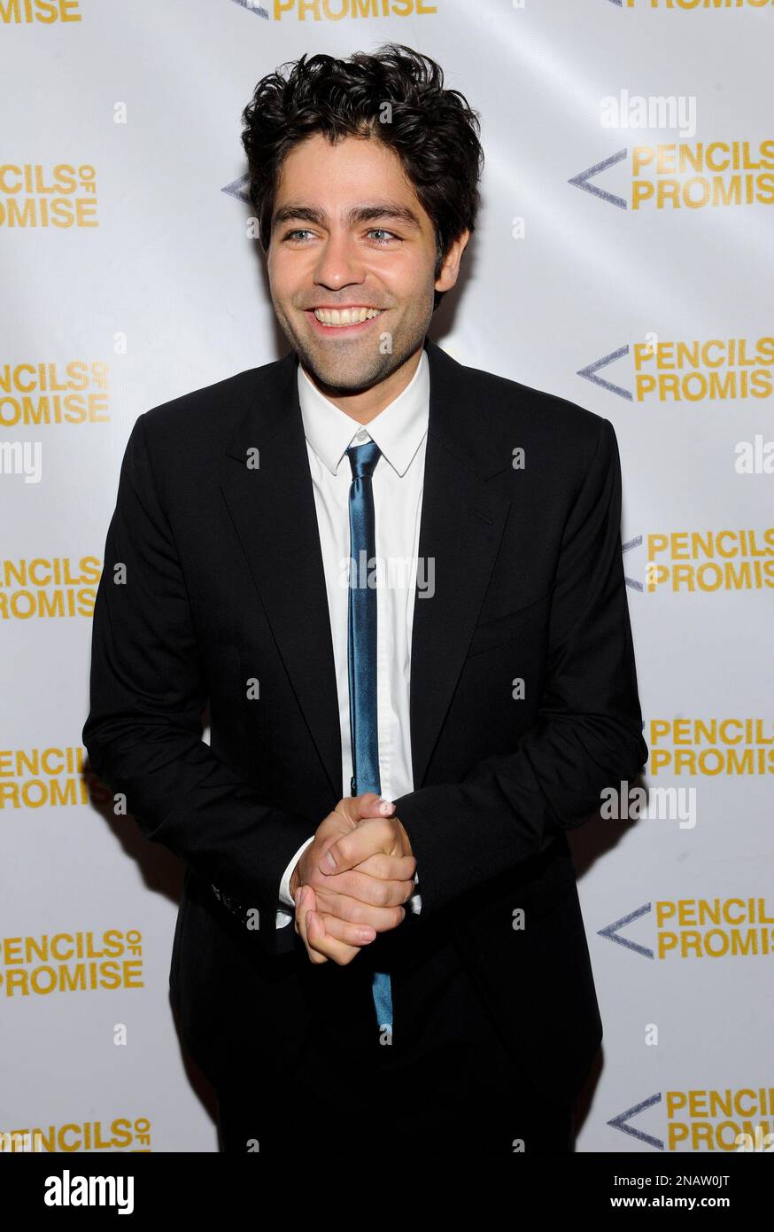 Actor Adrian Grenier attends the Pencils Of Promise inaugural gala at ...