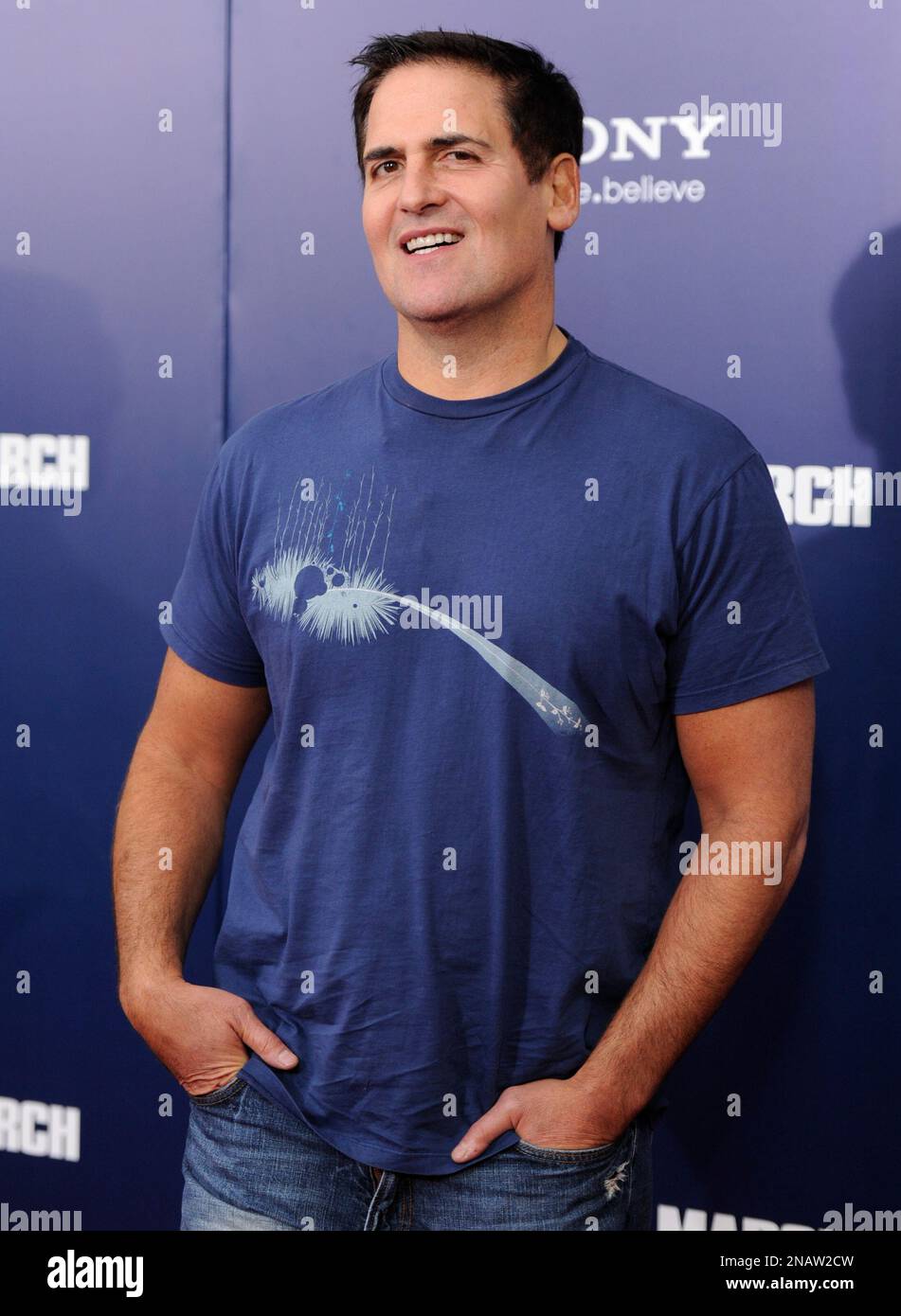 Mark Cuban attends the premiere of "The Ides of March" at the Ziegfeld ...
