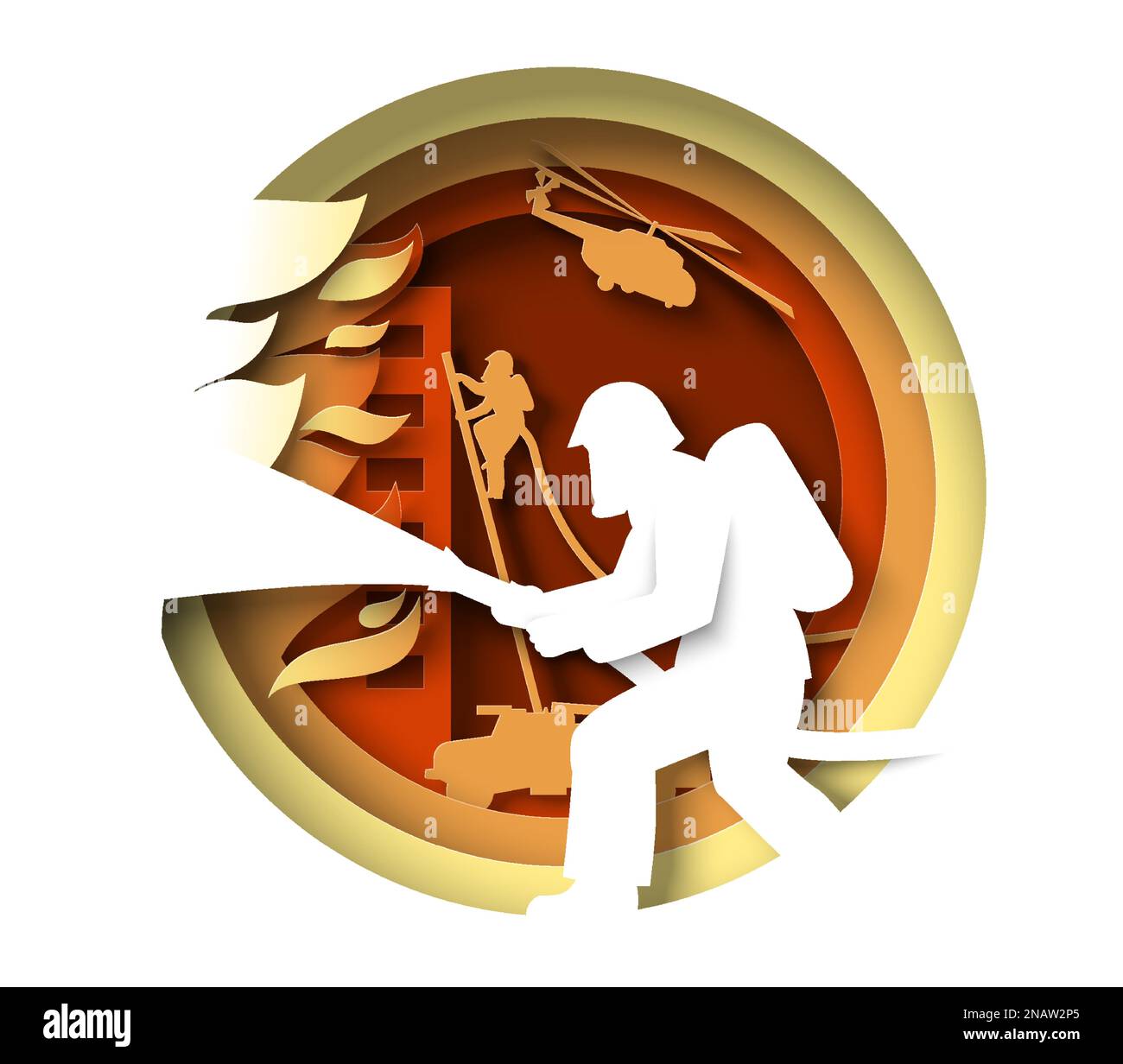 Firefighter fireman emergency safety Stock Vector Images - Alamy