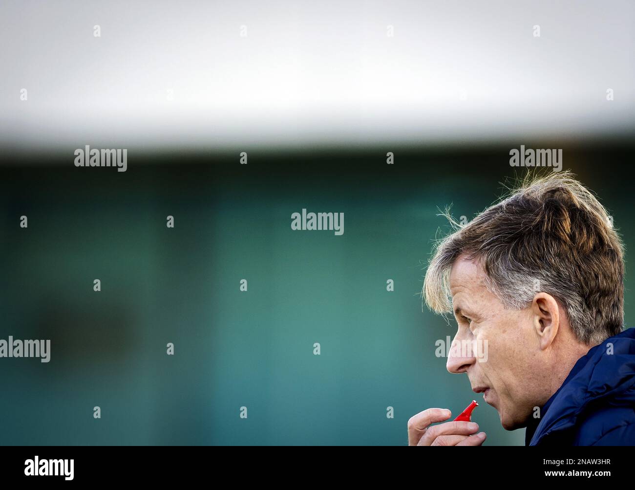 AMSTERDAM - National coach Andries Jonker during a training session for ...