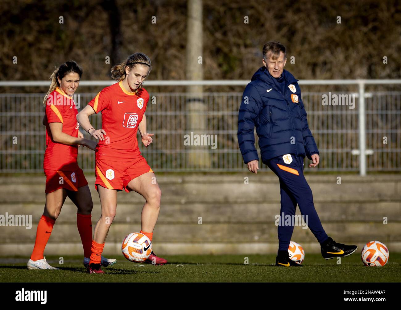 AMSTERDAM - Danielle van de Donk, Katja Snoeijs and national coach ...