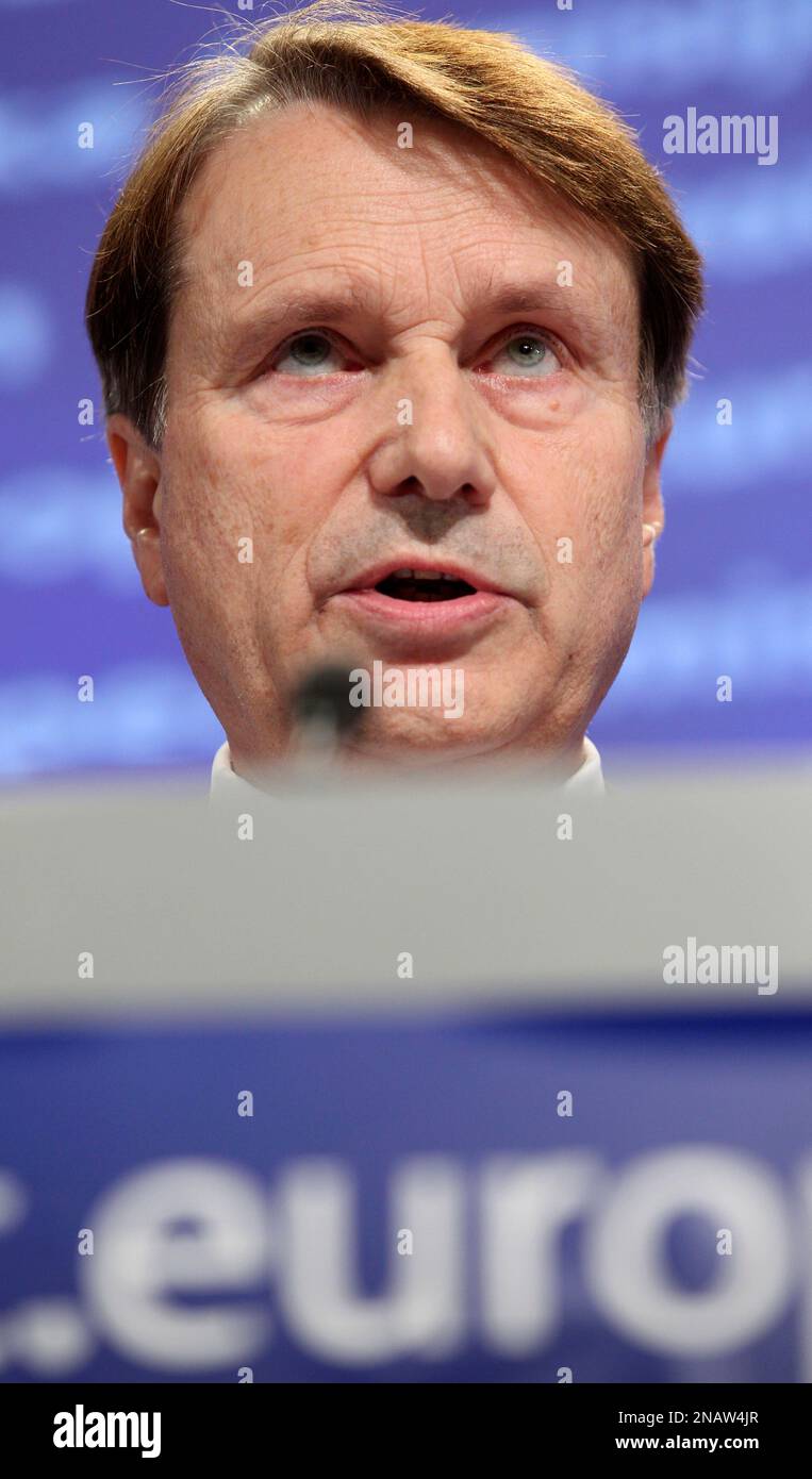 Head of the European Task Force for Greece Horst Reichenbach addresses ...
