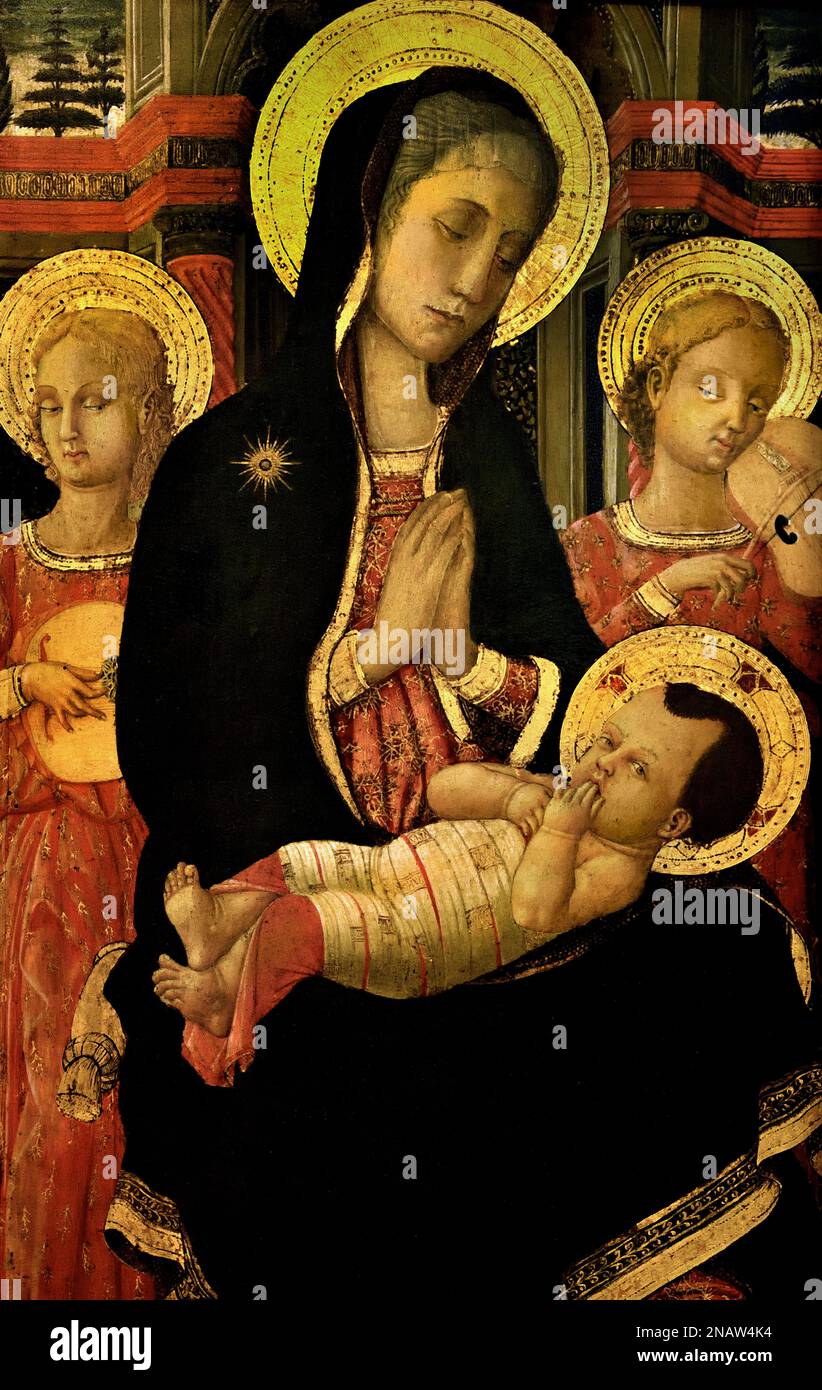 Madonna and Child with Angels by Giovanni Di Ser Giovanni known as ...