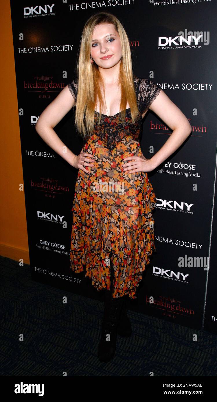 Actress Abigail Breslin attends the Cinema Society premiere of "The ...