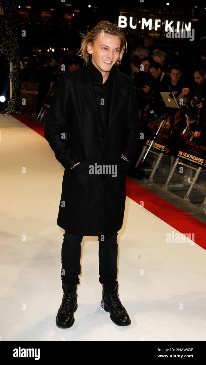 British actor Jamie Campbell Bower arrives at the UK film premiere of ...