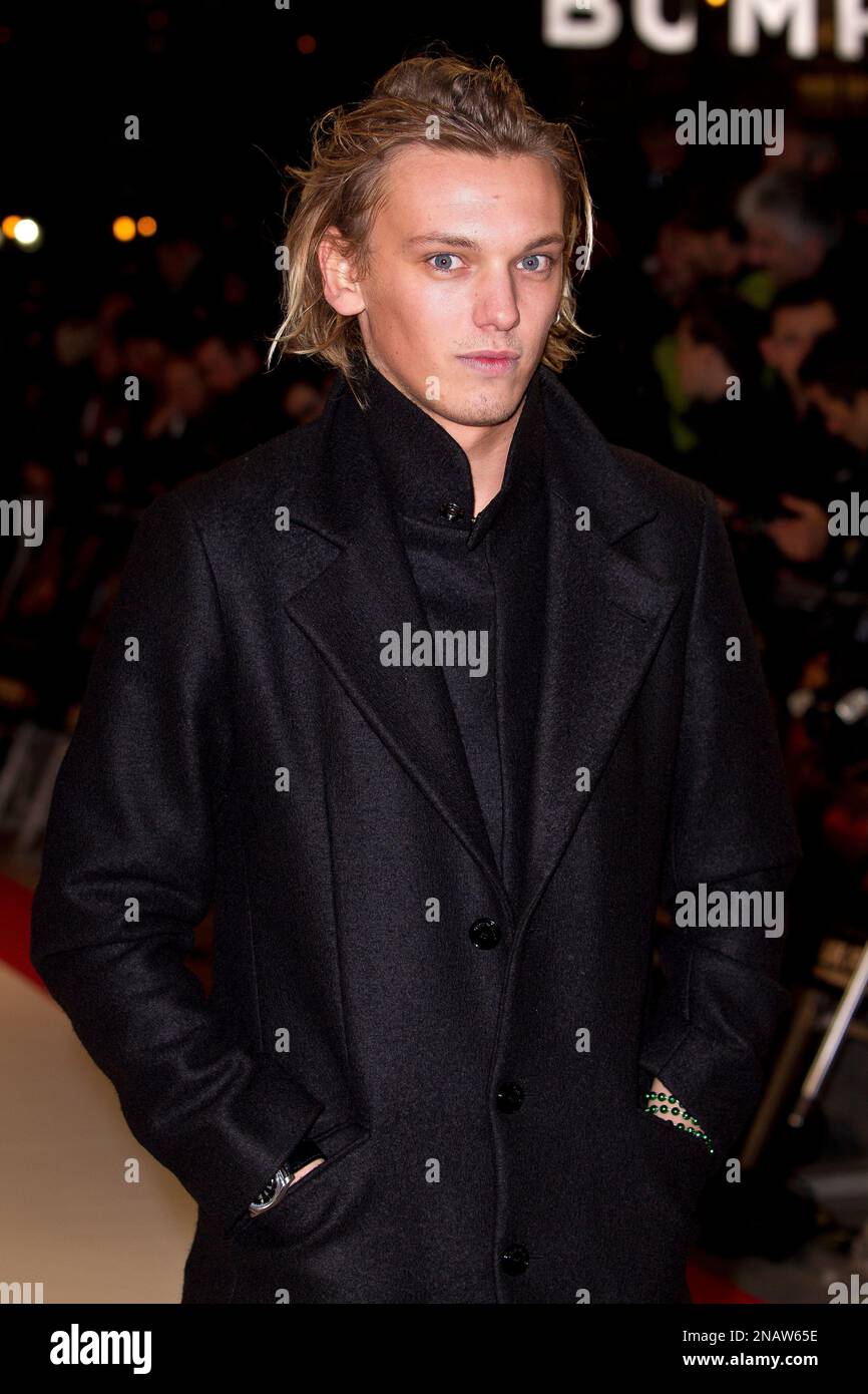British actor Jamie Campbell Bower arrives at the UK film premiere of ...