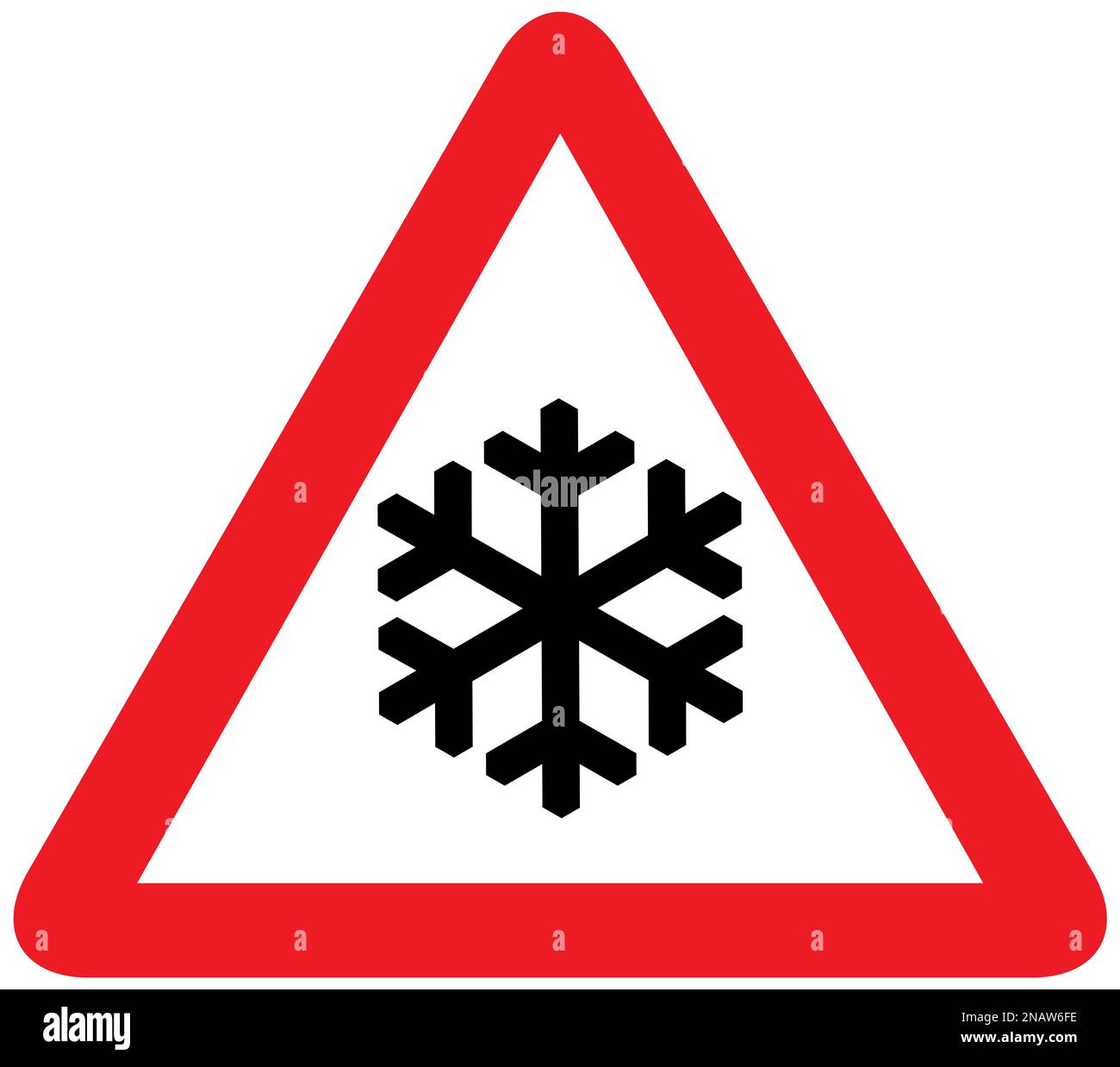 Ice warning sign Cut Out Stock Images & Pictures - Alamy