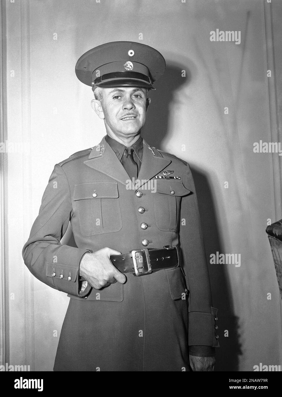 Gen. Roberto Fierro, Mexico Army air chief talking to reporters in New ...