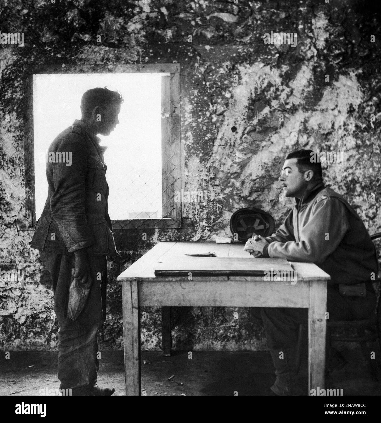 Major Max H. Specht (seated) of New Braunfeld, Texas, U.S. Army officer ...