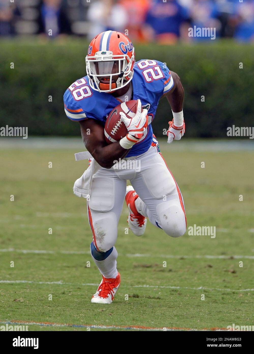 Florida running back Jeff Demps runs with the ball during the first ...