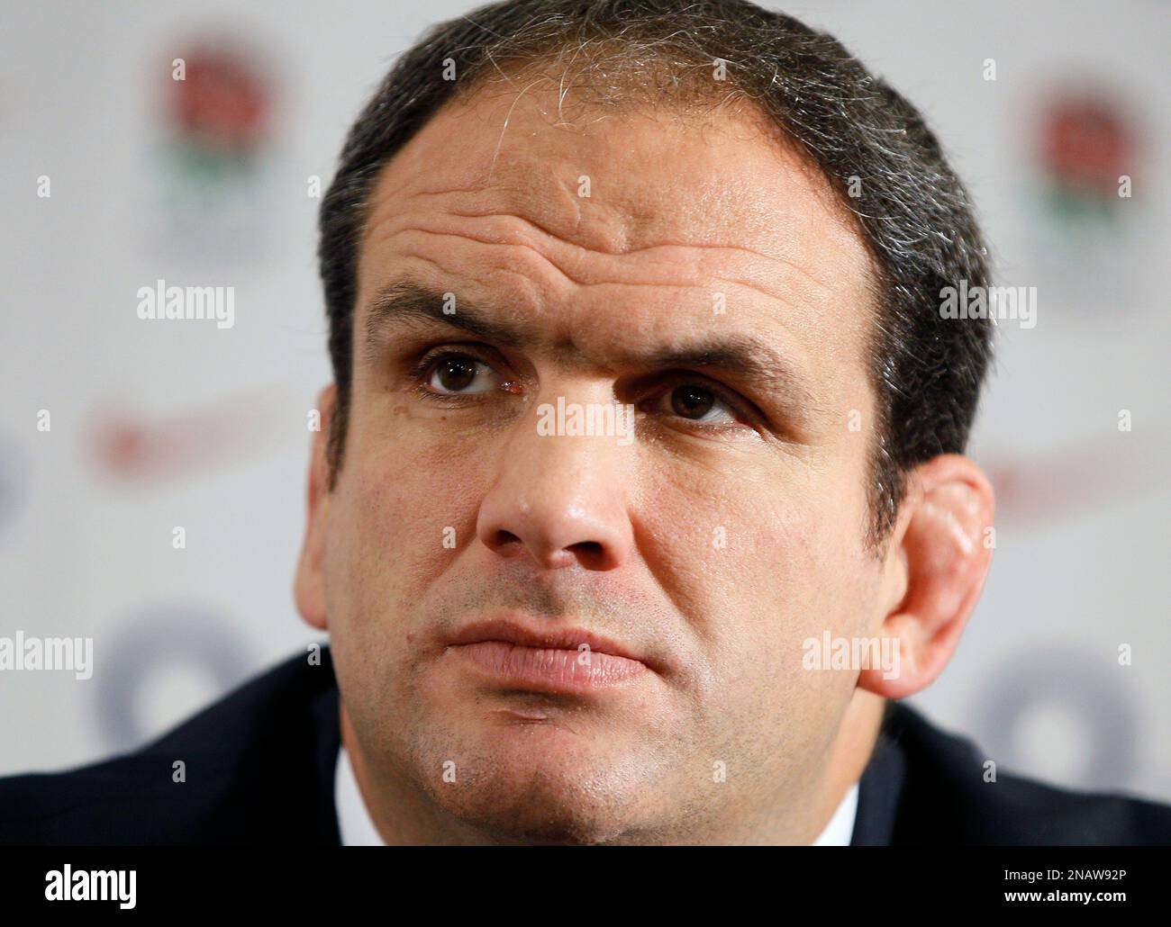 Martin Johnson coach of the England rugby team announces his ...