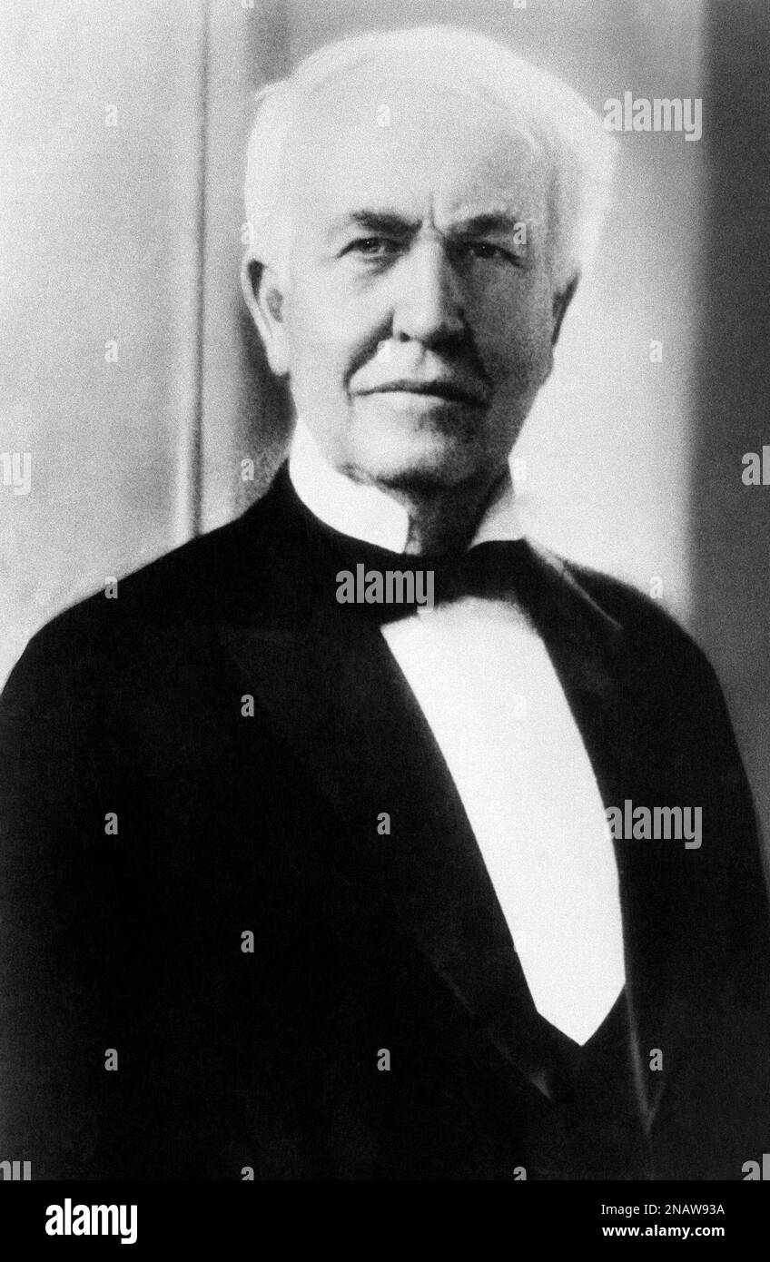 Thomas A. Edison in 1930. (AP Photo Stock Photo - Alamy