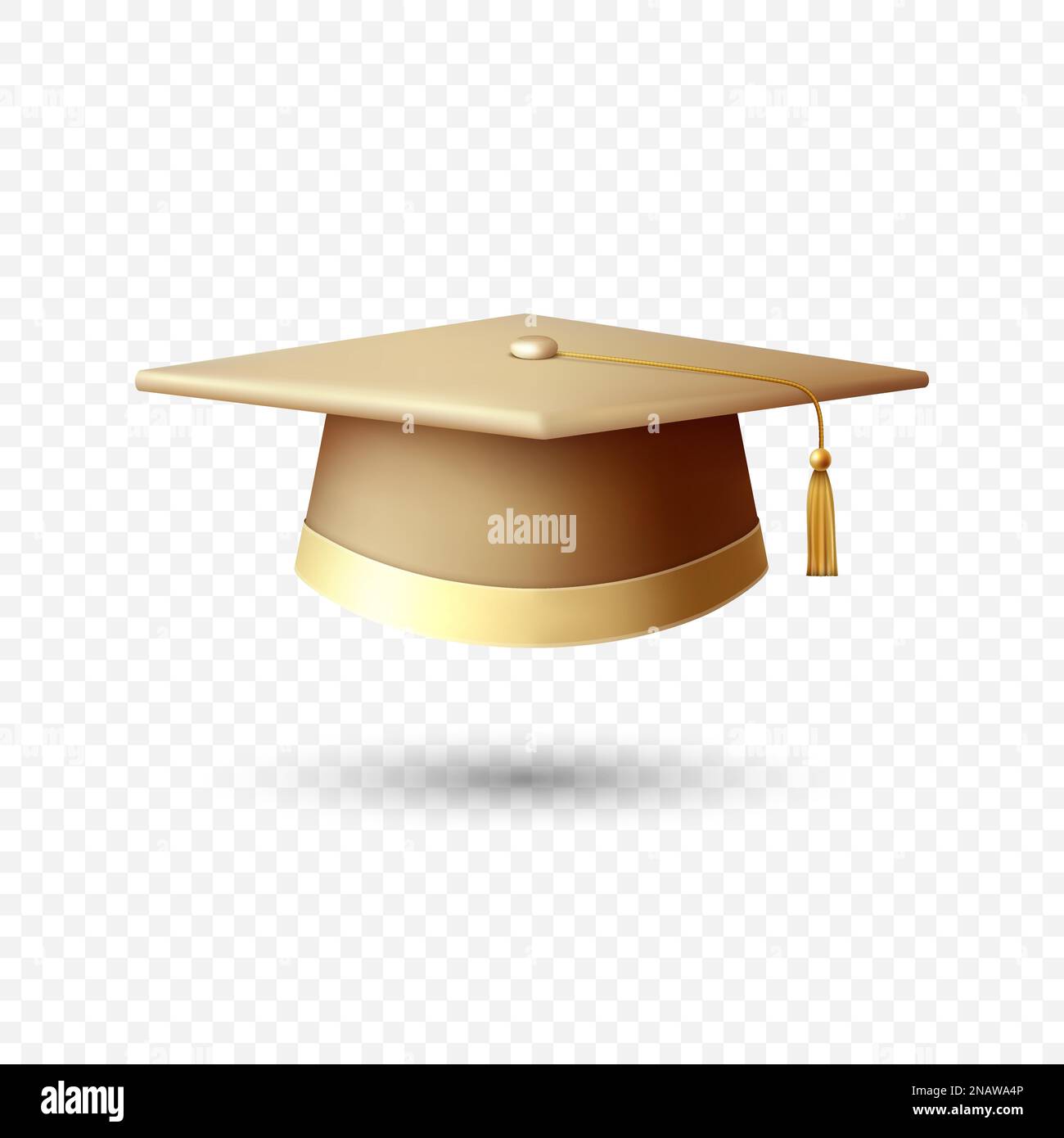 Vector 3d Realistic Graduate College, High School, University Yellow ...
