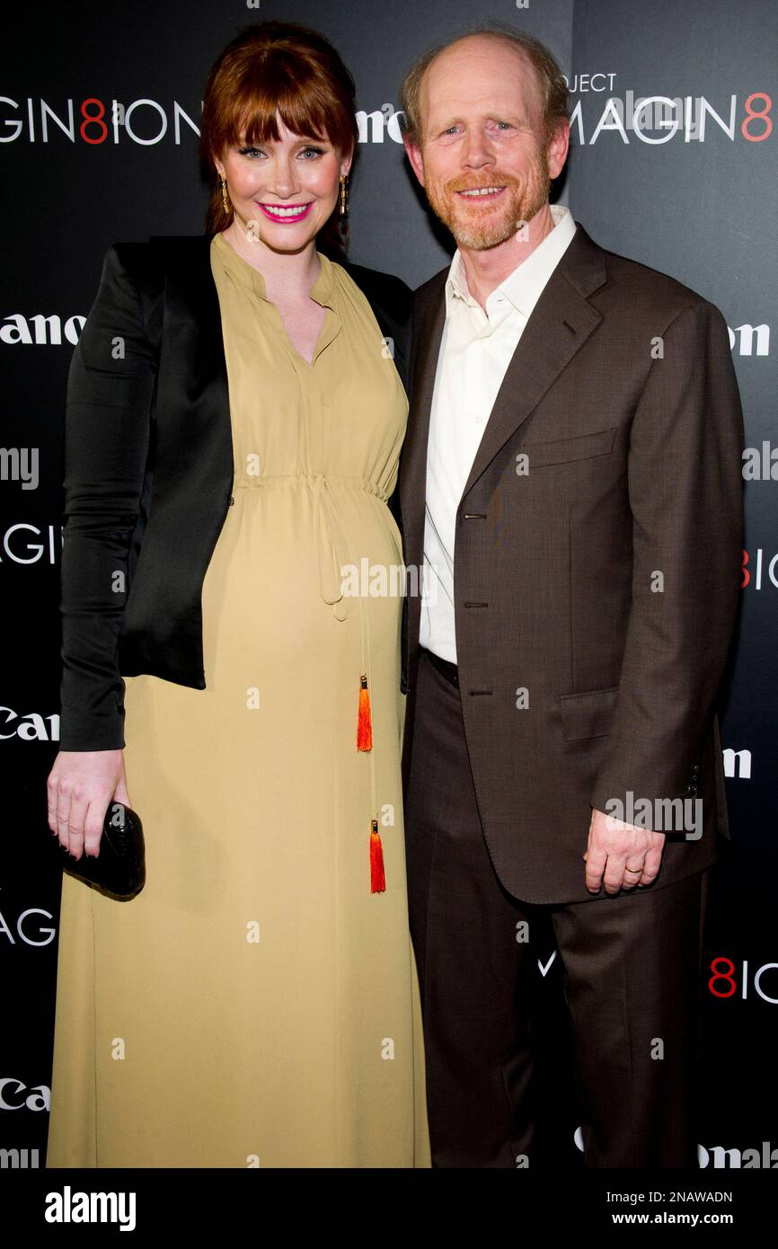 Ron Howard and his daughter Bryce Dallas Howard attend the premiere of ...