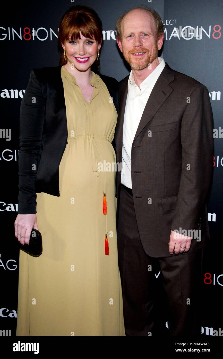 Ron Howard and his daughter Bryce Dallas Howard attend the premiere of "When You Find Me ...