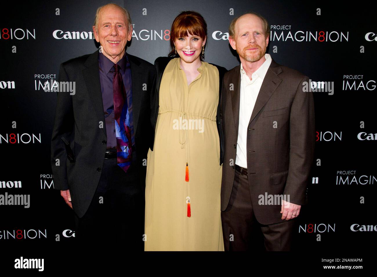 Ron Howard, right, his daughter Bryce Dallas Howard, center, and his ...