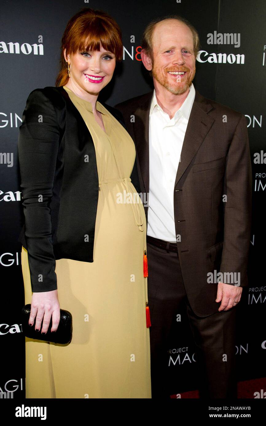 Ron Howard and his daughter Bryce Dallas Howard attend the premiere of ...