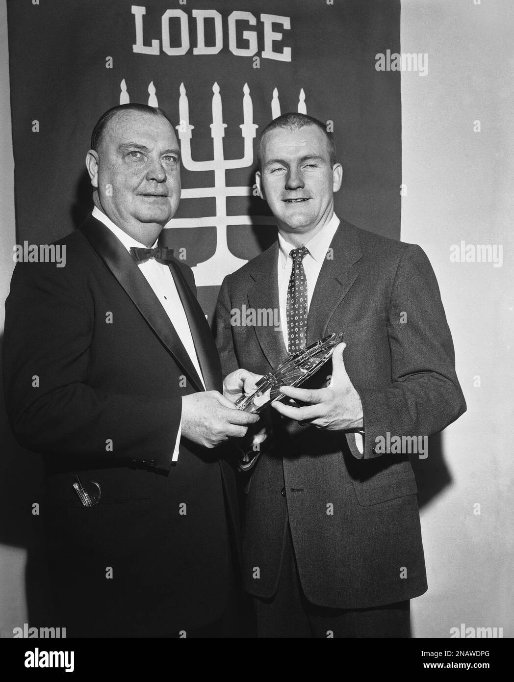 Jim Crowley, left, former member of Notre Dame’s “Four Horsemen ...