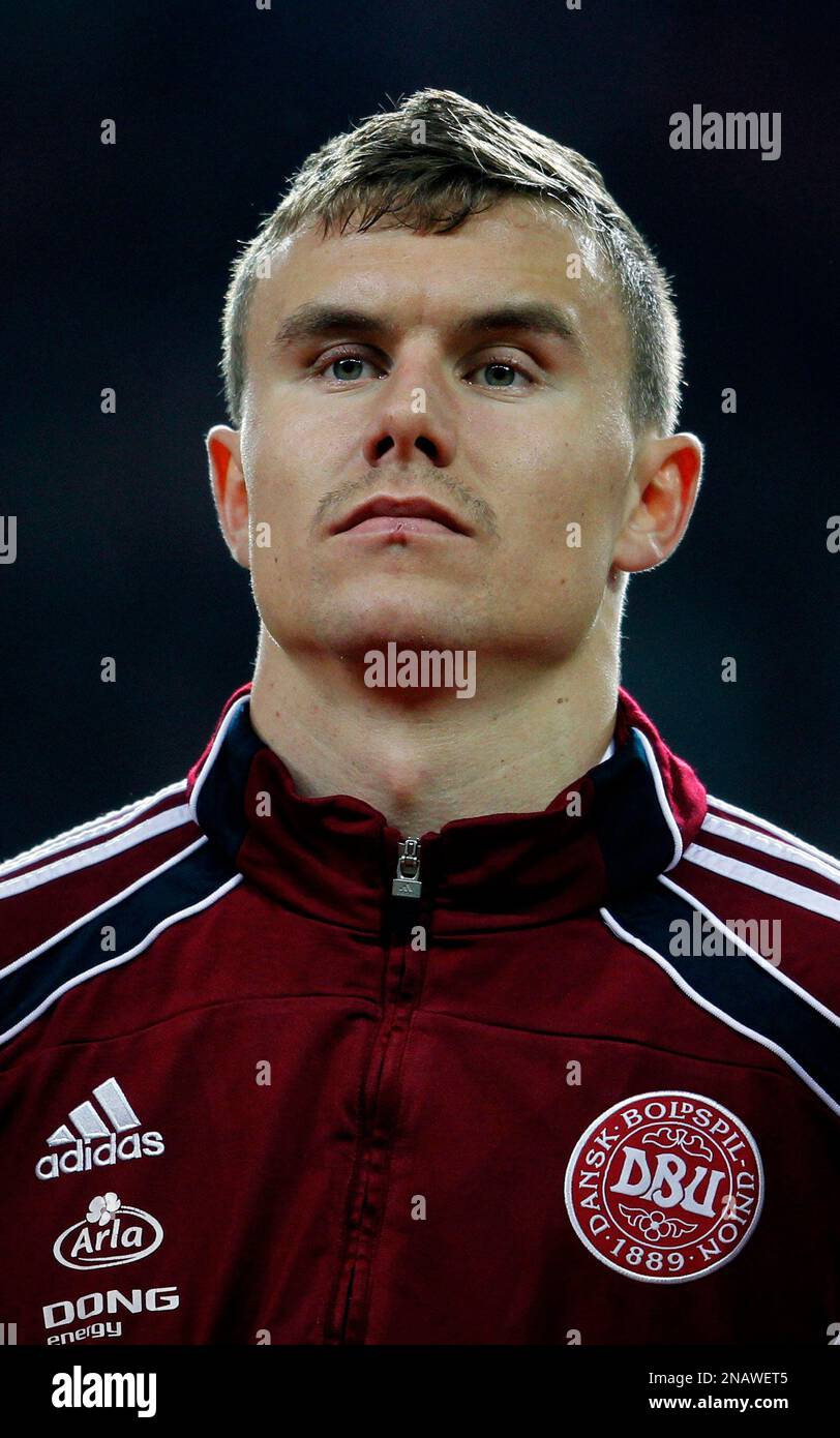 Danish national soccer team player Andreas Bjelland ahead of the ...