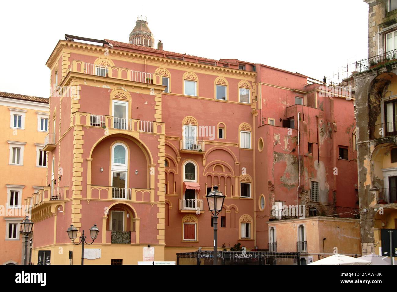 Beautiful old residential buildings in Gaeta, Italy Stock Photo - Alamy