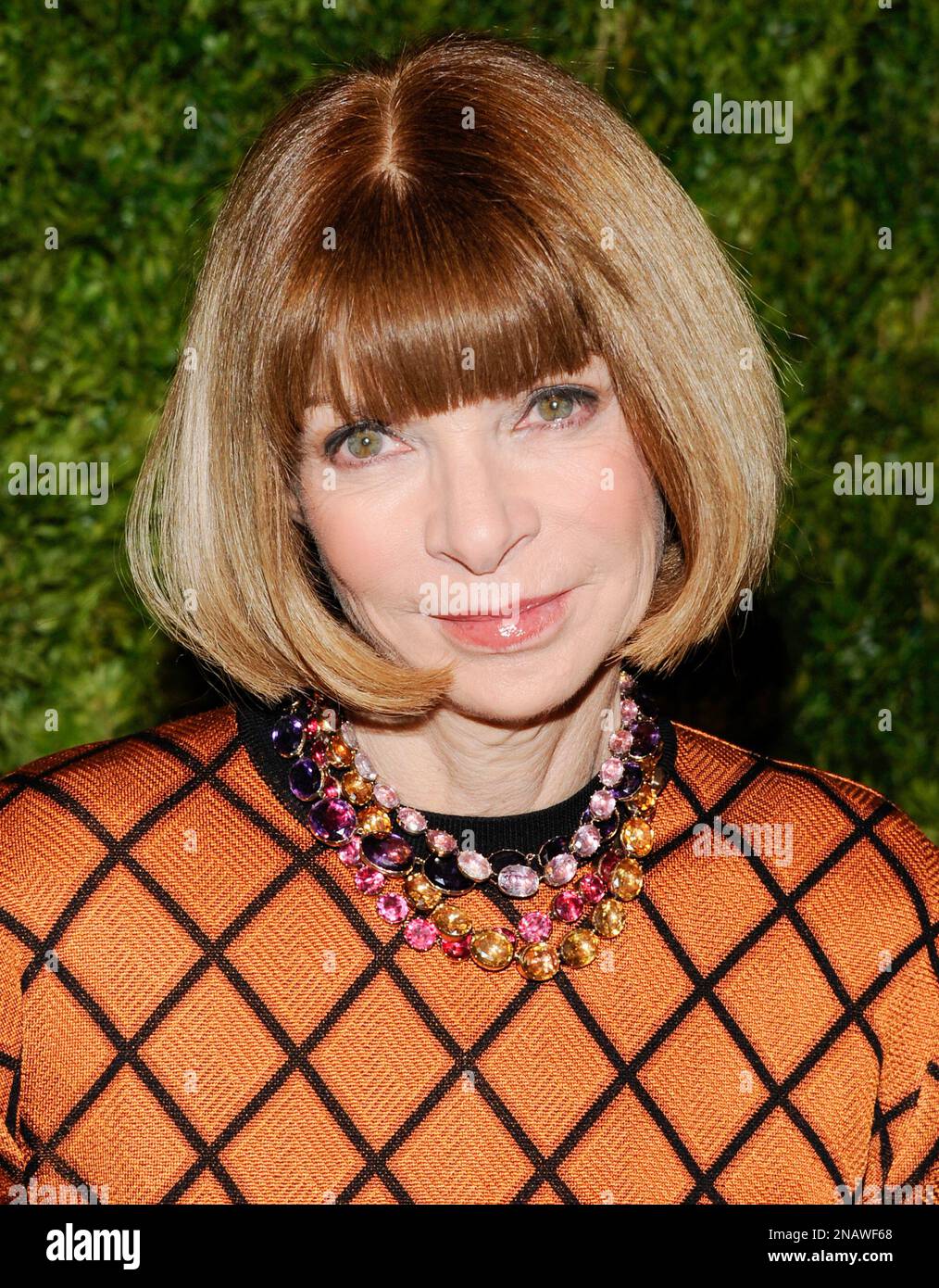 Vogue editor Anna Wintour attends the CFDA / Vogue Fashion Fund Awards ...
