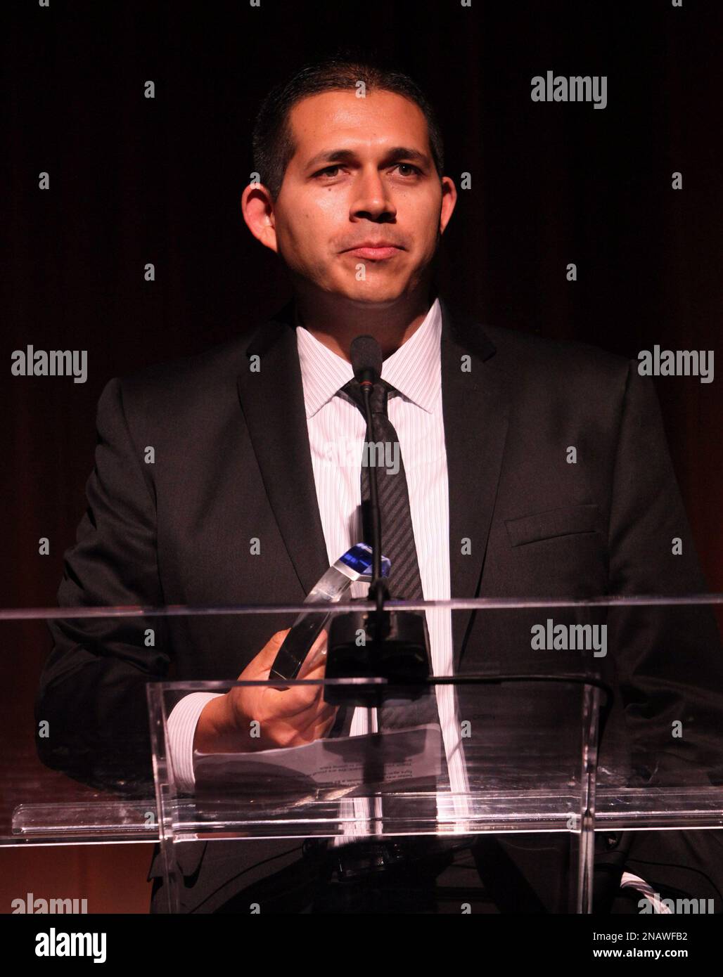 Louis Greth, Senior Buyer, Walmart accepts his award at the Visionary ...