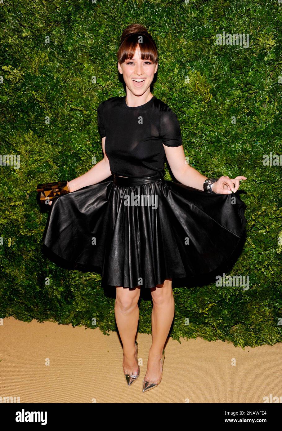 Actress Karine Vanasse attends the CFDA / Vogue Fashion Fund Awards at ...