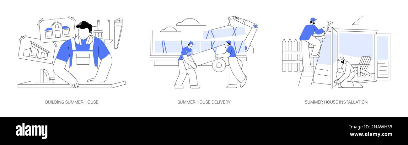 Residential construction abstract concept vector illustrations Stock ...