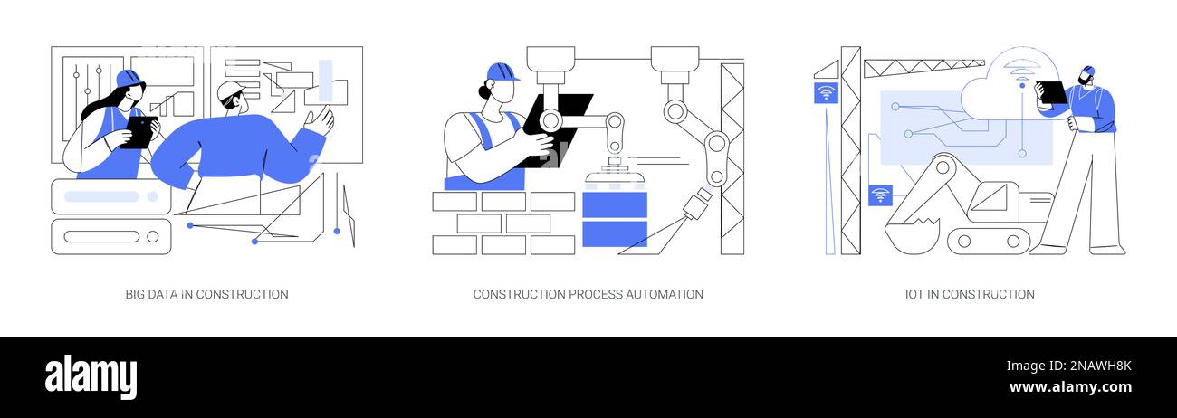 Building innovation abstract concept vector illustrations Stock Vector ...