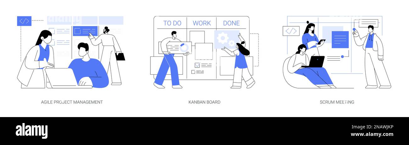 Software development planning abstract concept vector illustrations ...
